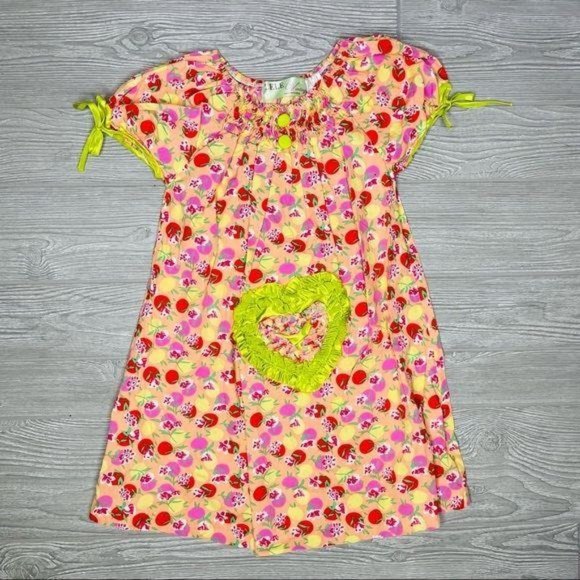 lele vintage | Dresses | Lele Vintage Ruffle Heart Pocket Floral Dress ...
